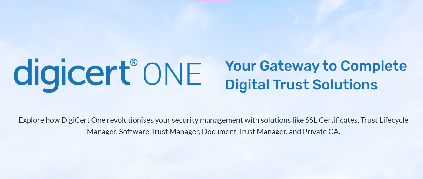 DigiCert® One | Reg Asia